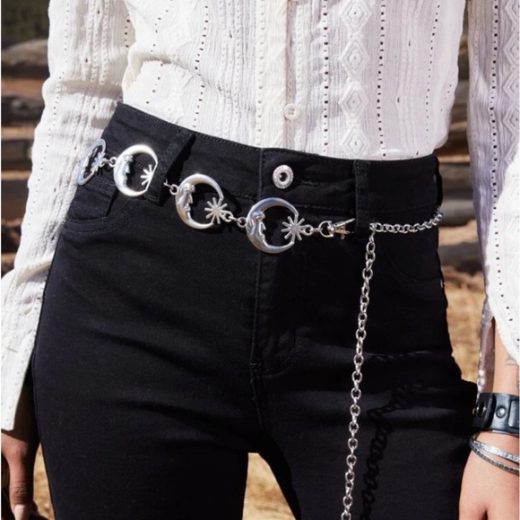 Boheme | Accessories | New Womans Silver Moon Child Gothic Celestial Sun Moon Decor Pants Chain ...